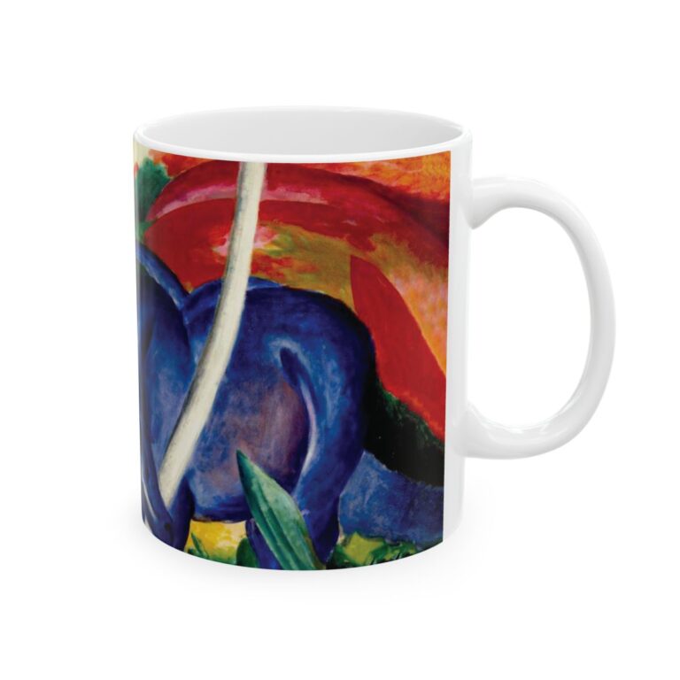 Large Blue Horses Mug (1911) | Franz Marc Mug | Famous Handmade Art Mug ...
